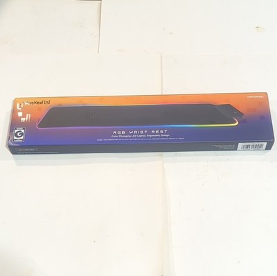 Unlocked LED RGB Wrist Rest for Keyboard Black Ergonomic Color Changing ...