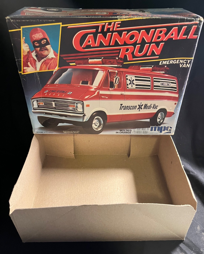 Vintage 1981 MPC The Cannonball Run Emergency Van 1:25 NO Model Kit ...