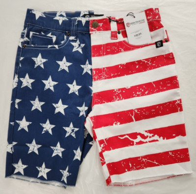 Born Primitive Men's Shorts Flex Stretchy Jorts American Flag Size S | eBay