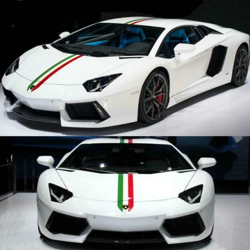 Vinyl Racing Stripe Car Sticker Italy Flag Decal For Lamborghini Aventador LP750 | eBay