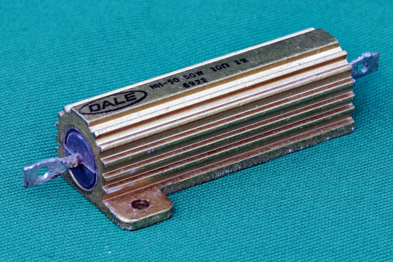 DALE 10 Ohm 50 Watt POWER RESISTOR NH-50 1% Vintage ~ WIRE WOUND ...