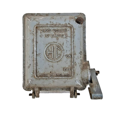 Vintage Mem Ten Switch Gear Ceramic Fuse Box England Cast
