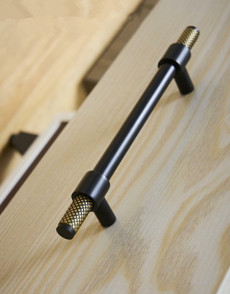 Brass Dresser Drawer Knobs Pulls Handles T Bar Pull Kitchen Cabinet ...