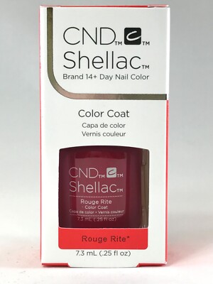 CND Shellac Power Polish Soak off Gel Polish Rouge Rite 0.25oz | eBay