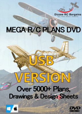 Dizzee RC Mega RC Plans USB Over 5000+ Plans Drawings Designs for RC ...