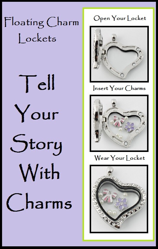 10pc Lot Blue Christmas Bell Holly Holiday Decoration F/ Floating Charm ...