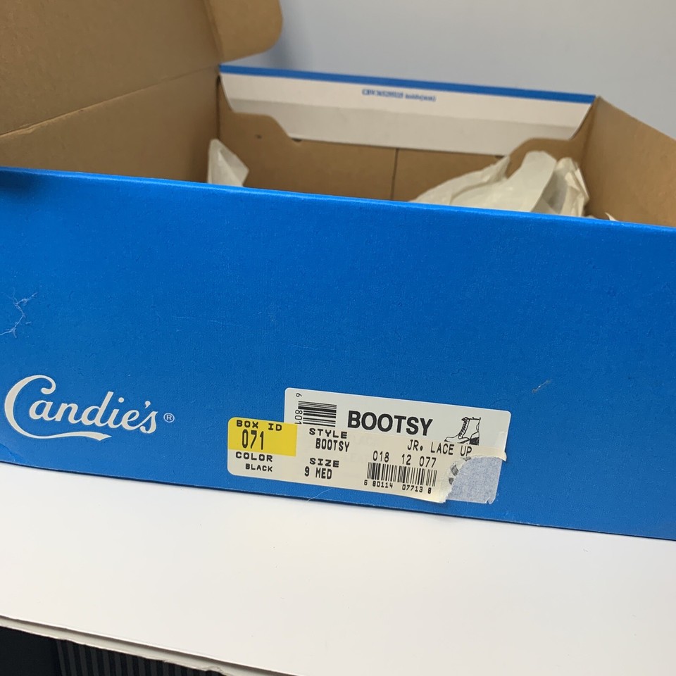 New Vintage Candies Blk Leather Combat Platform Chunky 90s Y2K Lace Up ...