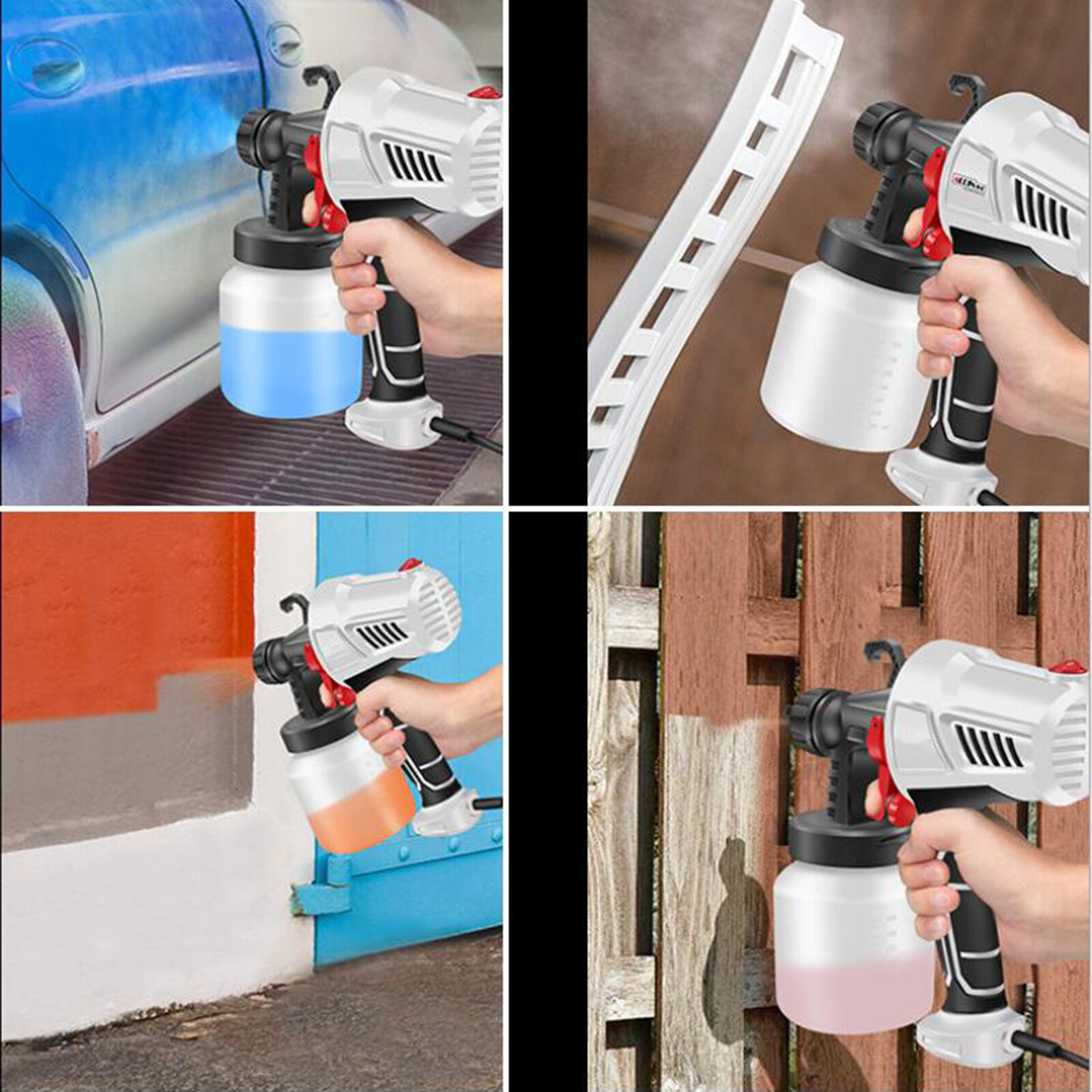 Electric Container 800ml Paint Sprayer Attachment Plastic | eBay