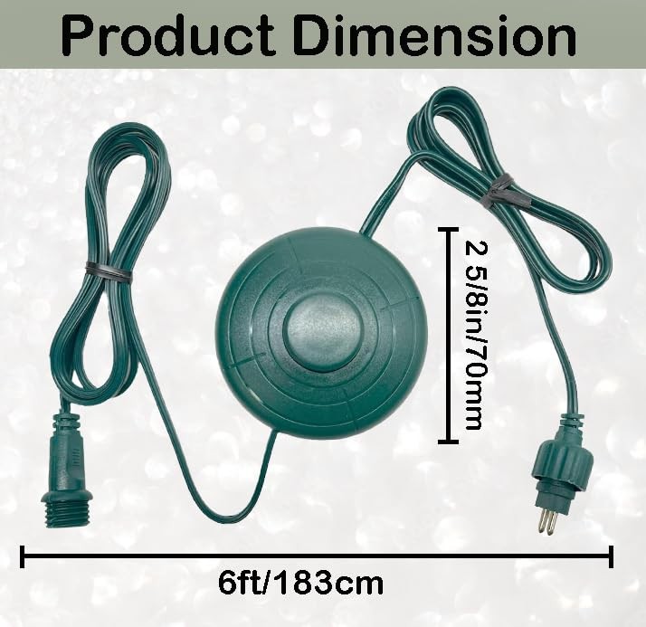 1/2inch Plug Power Cord with On/off Foot Switch Raintight 6FT for ...