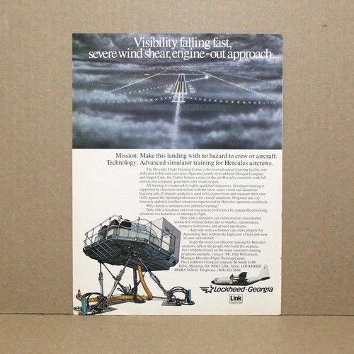 Lockheed-Georgia Company 1984 Vintage Original Magazine Print Ad 0144 ...