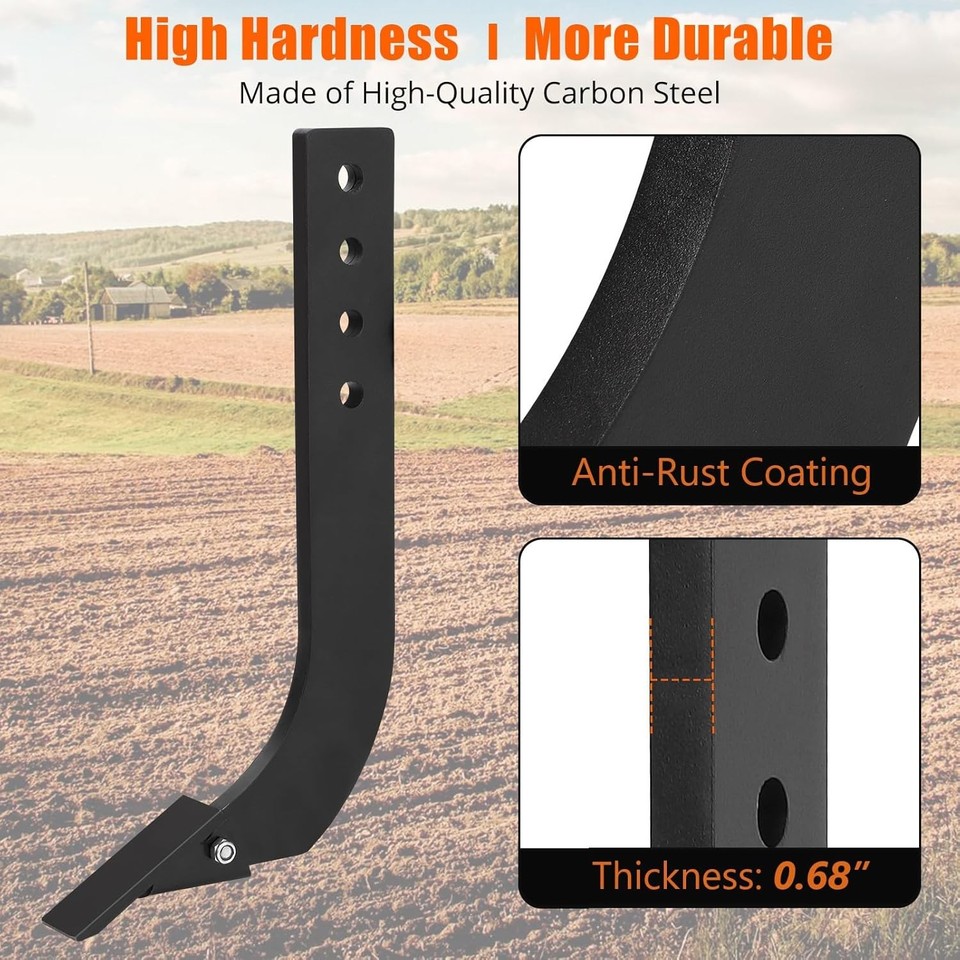 6PCS Box Blade 18'' Ripper Shank 3 Hole Box Scraper Shank with 4 Holes ...