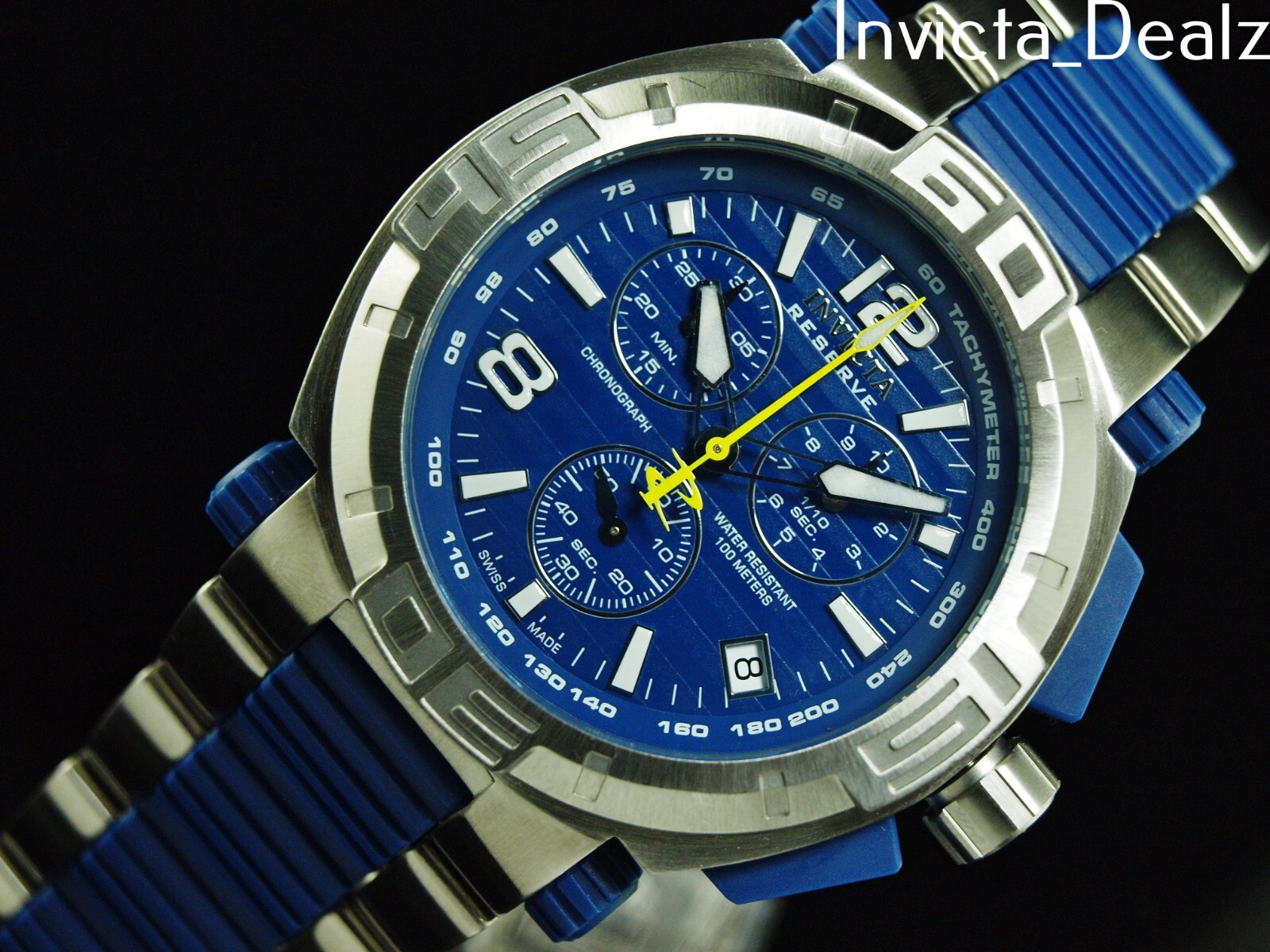 Rare Invicta 47mm Reserve Ocean Hawk Swiss Made G10.211N1 Chrono Blue ...