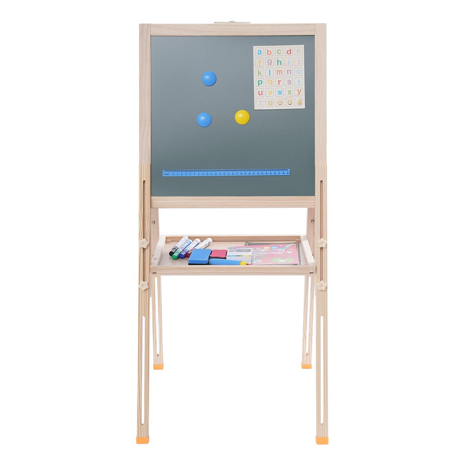 Kids Art Easel, Adjustable Children's Easel, Free Standing Easel, Wood ...