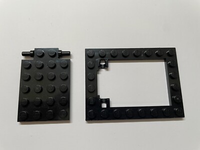 Lego 1 x black Plate, Modified , Trap Door 75955 71391 10244 ref 92099/ ...