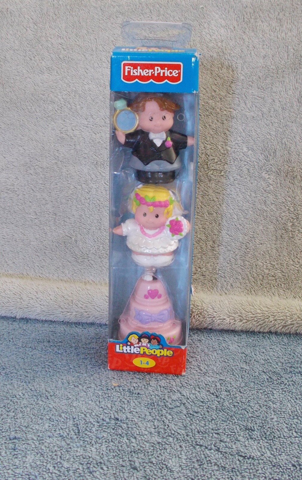 NEW FISHER PRICE LITTLE PEOPLE VINTAGE BRIDE & GROOM & CAKE | eBay