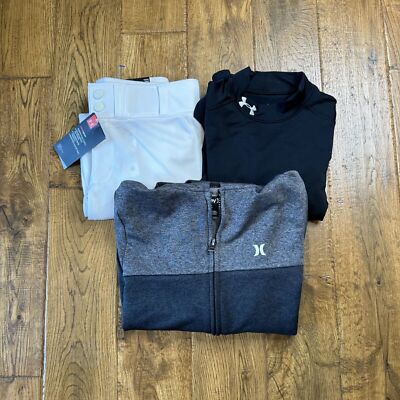 Lot of 3 Youth Sz S Boys Under Armour Compression Shirt Baseball Pants ...