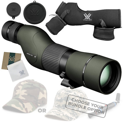 Vortex Optics Viper HD 15-45x65 Straight Spotting Scope with Hat and ...