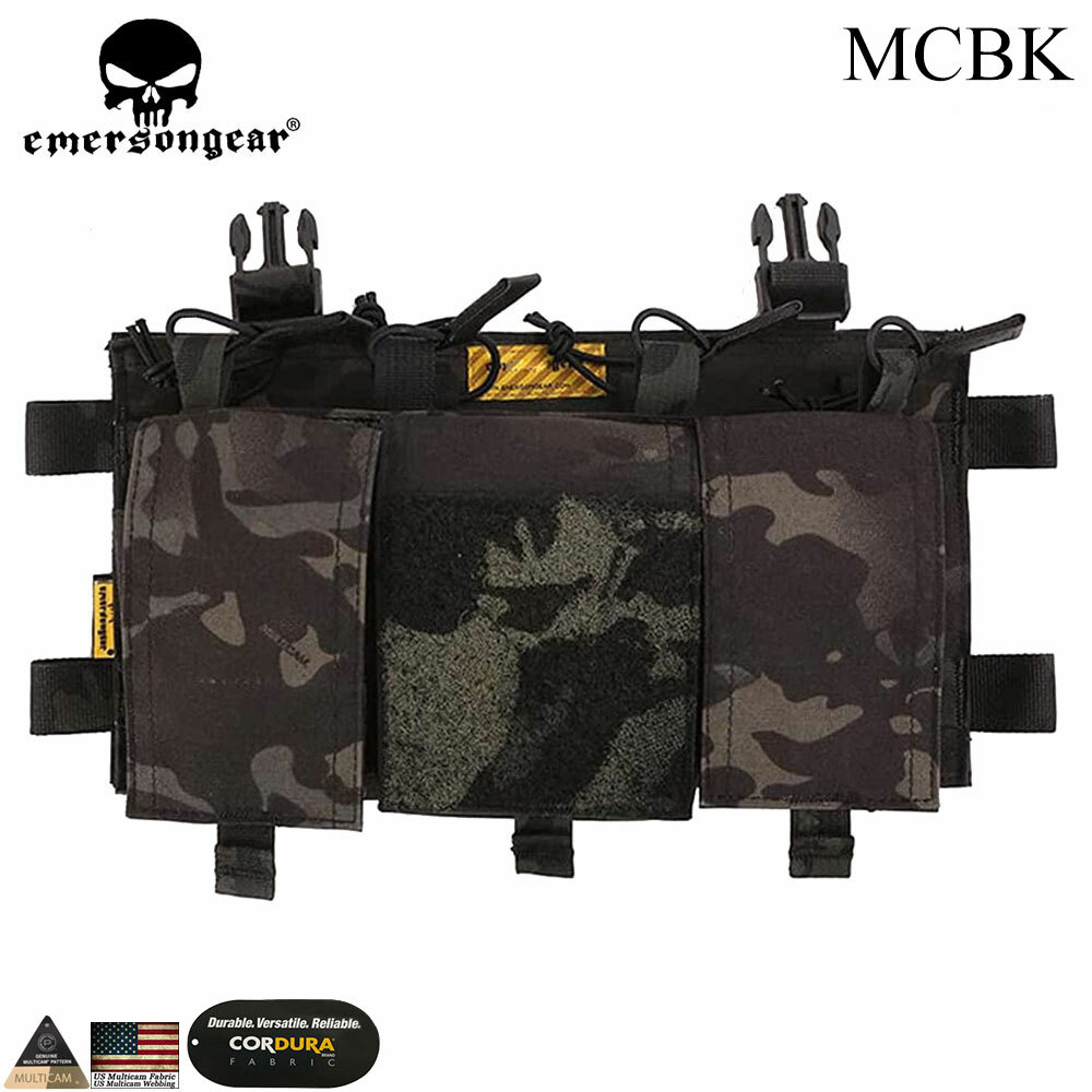 Emerson Chest Rig Plate Carrier Quad 5.56 Swift Clip Placard Magazine ...