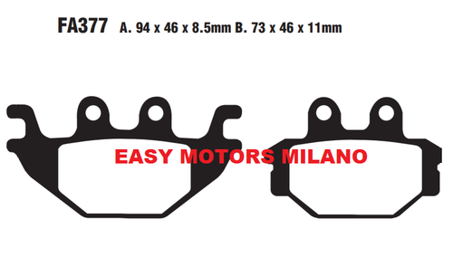 Paire Plaquette de Frein EBC Arrière FA377 Kymco Quad MXU 500 2006> | eBay