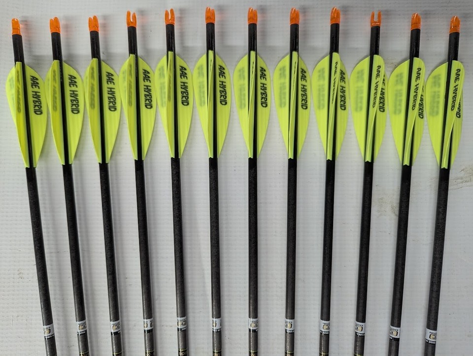 12 Easton Axis "Long Range" Match Grade 340 4mm Carbon Arrows! AAE ...
