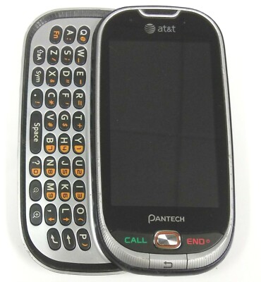 Pantech Ease P2020 - Blue and Silver ( AT&T ) Cellular Slider Keyboard ...