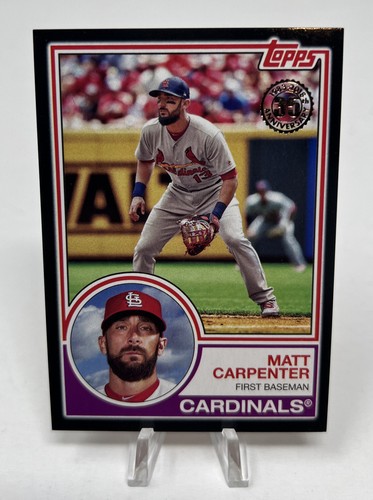 2018 Topps 1983 Baseball Black Matt Carpenter /299 St. Louis Cardinals ...