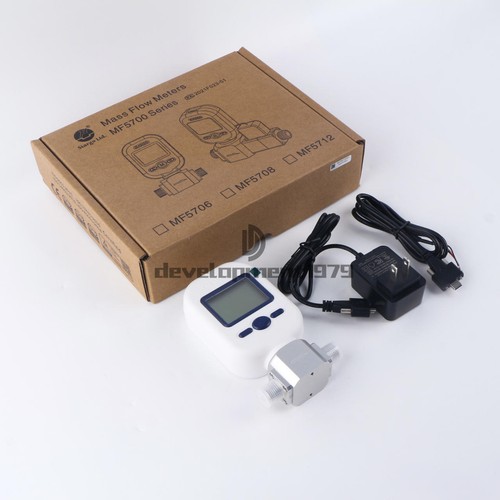 one Portable Gas Air Flow Rate Tester Gas Mass Flow Meter 0-20L/min ...