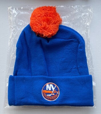 NEW YORK ISLANDERS NHL Hockey Blue BEANIE WINTER HAT w/ Pom, Adult, SGA ...