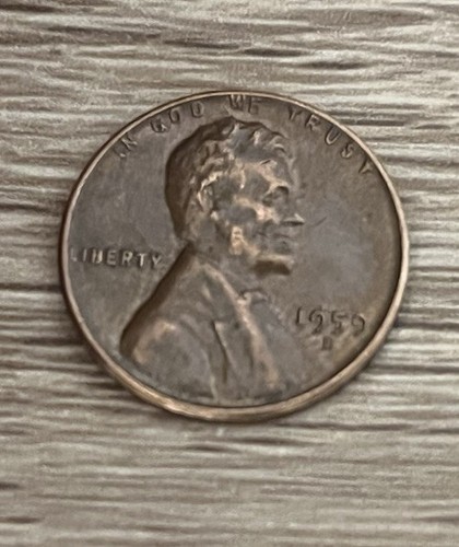 1959 “D” Mint Lincoln penny error, “L” in Liberty is on Rim. Rare US ...