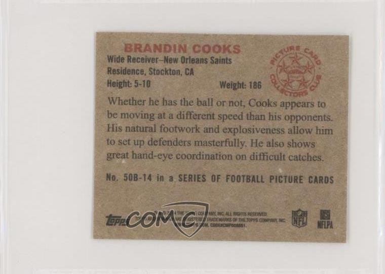2014 Bowman 1950 Bowman Mini Rookies Brandin Cooks #50B-14 sm1 | eBay