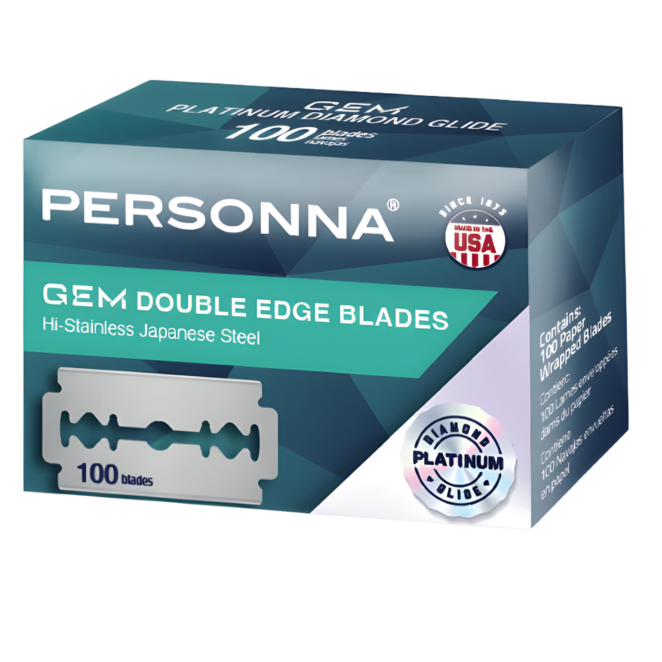 Personna GEM Double Edge Razor Blades | Hi- Stainless Japanese Steel ...