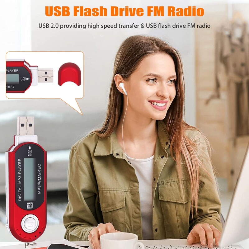 8G USB Flash Drive MP3 Player FM Walkman red J9Q8f 6032100841485 | eBay