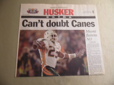 Lincoln Journal Star / Sports Section / January 4 2002 / Husker extra ...
