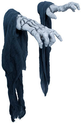 Ghoulish Productions Skeleton Hand Emerging Halloween Decor Spooky ...