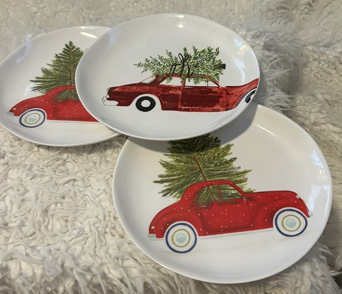 3 Target Threshold Melamine Farmhouse Christmas Holiday Plastic Plates ...