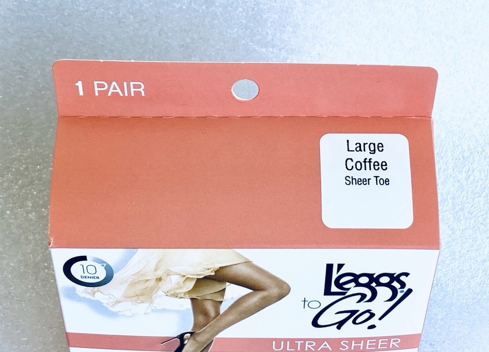 Lot Of 36 New - L'eggs to Go! Ultra Sheer Pantyhose - Large - Coffee ...