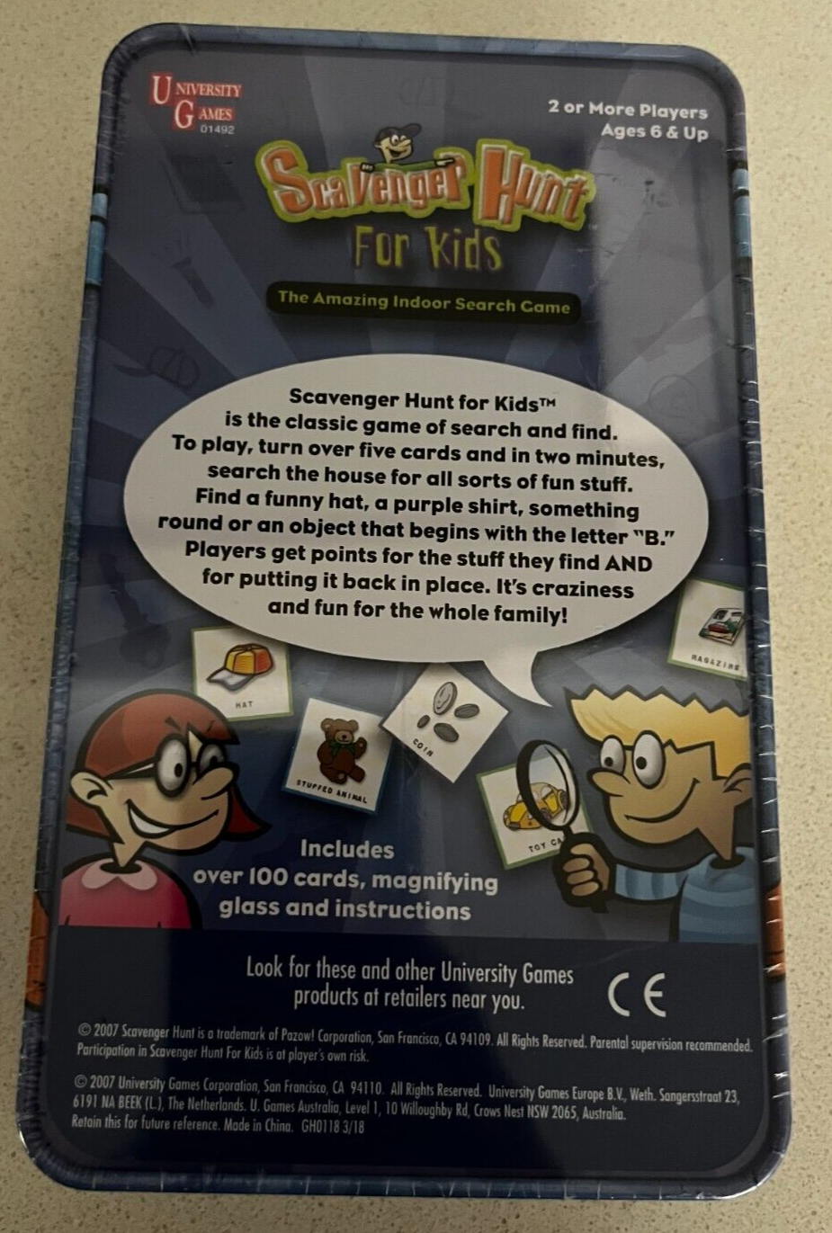 Scavenger Hunt Game The amazing indoor search game Brand new sealed Age ...