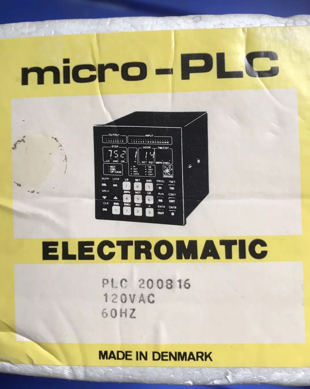 Electromatic PRU Micro PLC 200816 120V 60HZ | eBay