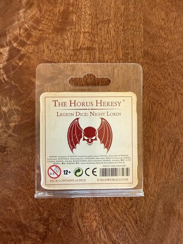 Games Workshop Warhammer 40k/Horus Heresy Forgeworld Night Lords Dice ...