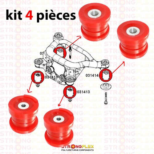 BMW E46, E83 kit de silentblocs de montage de sous châssis arrière ...