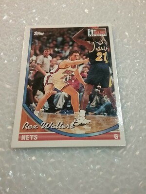Rex Walters Nets 1994 Topps 1st Round NBA Draft 1993 #359 | eBay