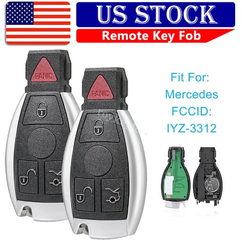 2 For Mercedes Benz 1997-2014 Key Fob Keyless Remote C CL E CLK SL S ...