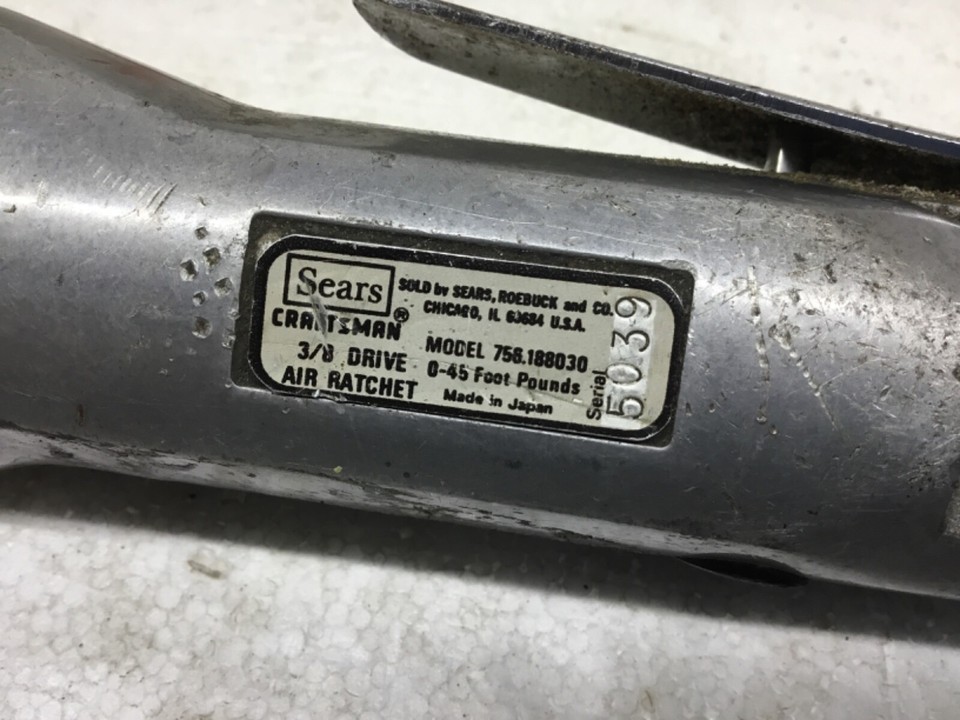 Chicago Pneumatic 3/8" Air Speed Ratchet CP828 cp vintage sears ...
