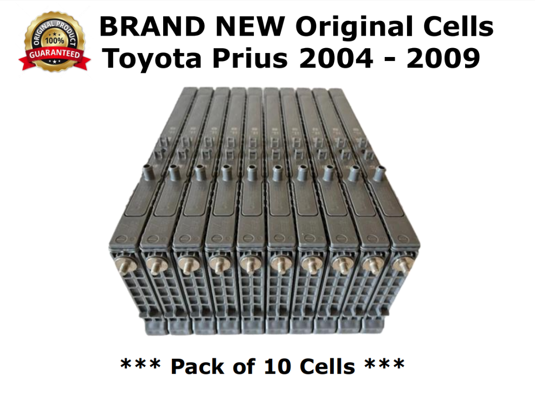 2004 - 2009 Toyota Prius NEW Original Hybrid Battery Cells - Pack of 10 ...