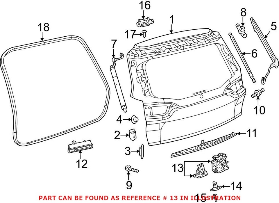 Genuine OEM Mopar Trunk Lock Actuator Motor For Chrysler Voyager ...