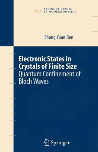 Springer Tracts in Modern Physics Ser.: Electronic States in Crystals ...