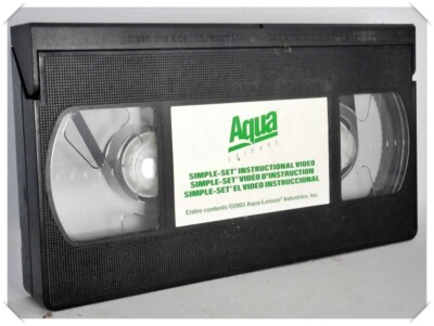 Vintage Aqua Leisure Simple Set Swimming Pool VHS Instruction tape | eBay