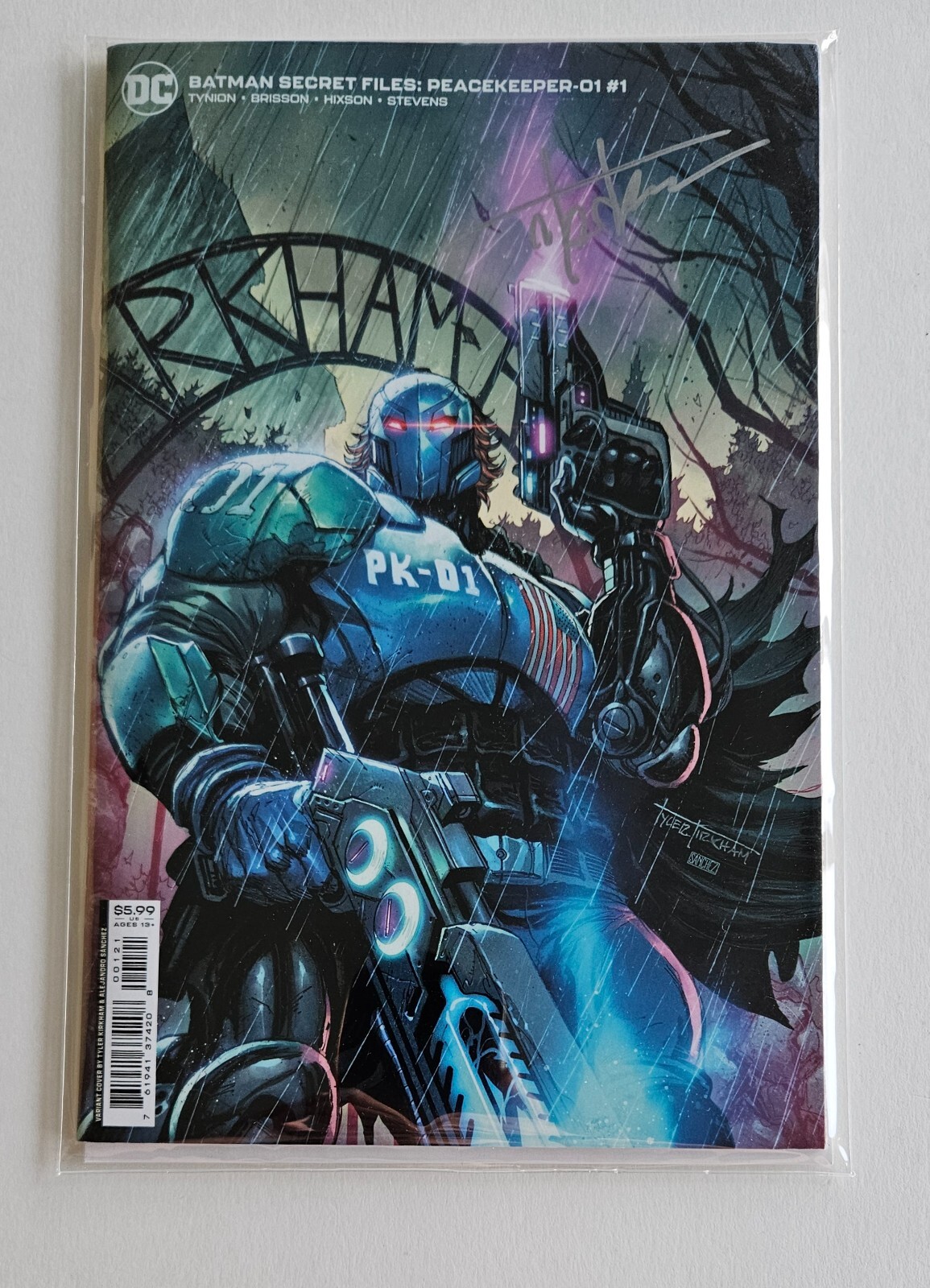 DC Batman Secret Files: Peacekeeper-01 #1 Signed Tyler Kirkham Variant ...