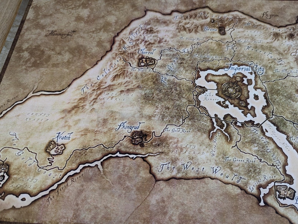 Elder Scrolls Oblivion Map