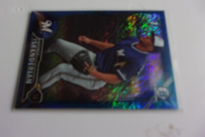 2016 Bowman Chrome Prospects Blue Shimmer Refractors #BCP187 George ...